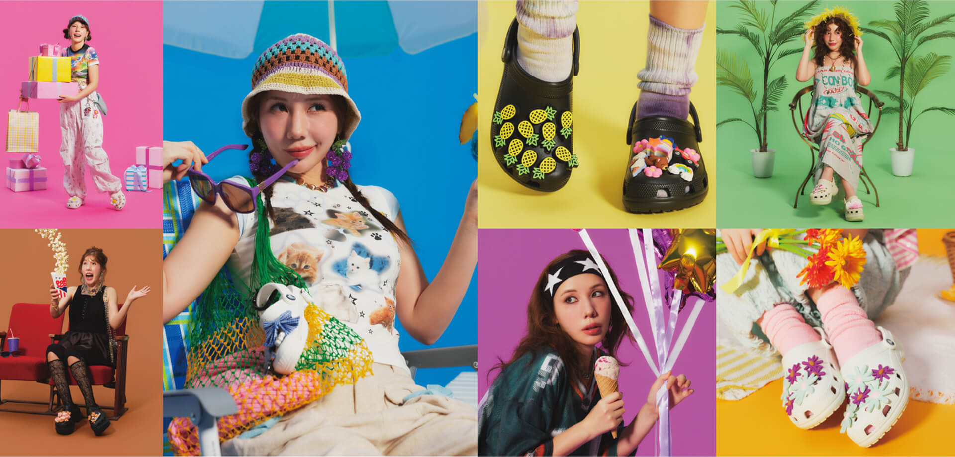 クロックス × 仲里依紗｜夏を楽しむ自由な7変化スタイル｜Crocs公式
