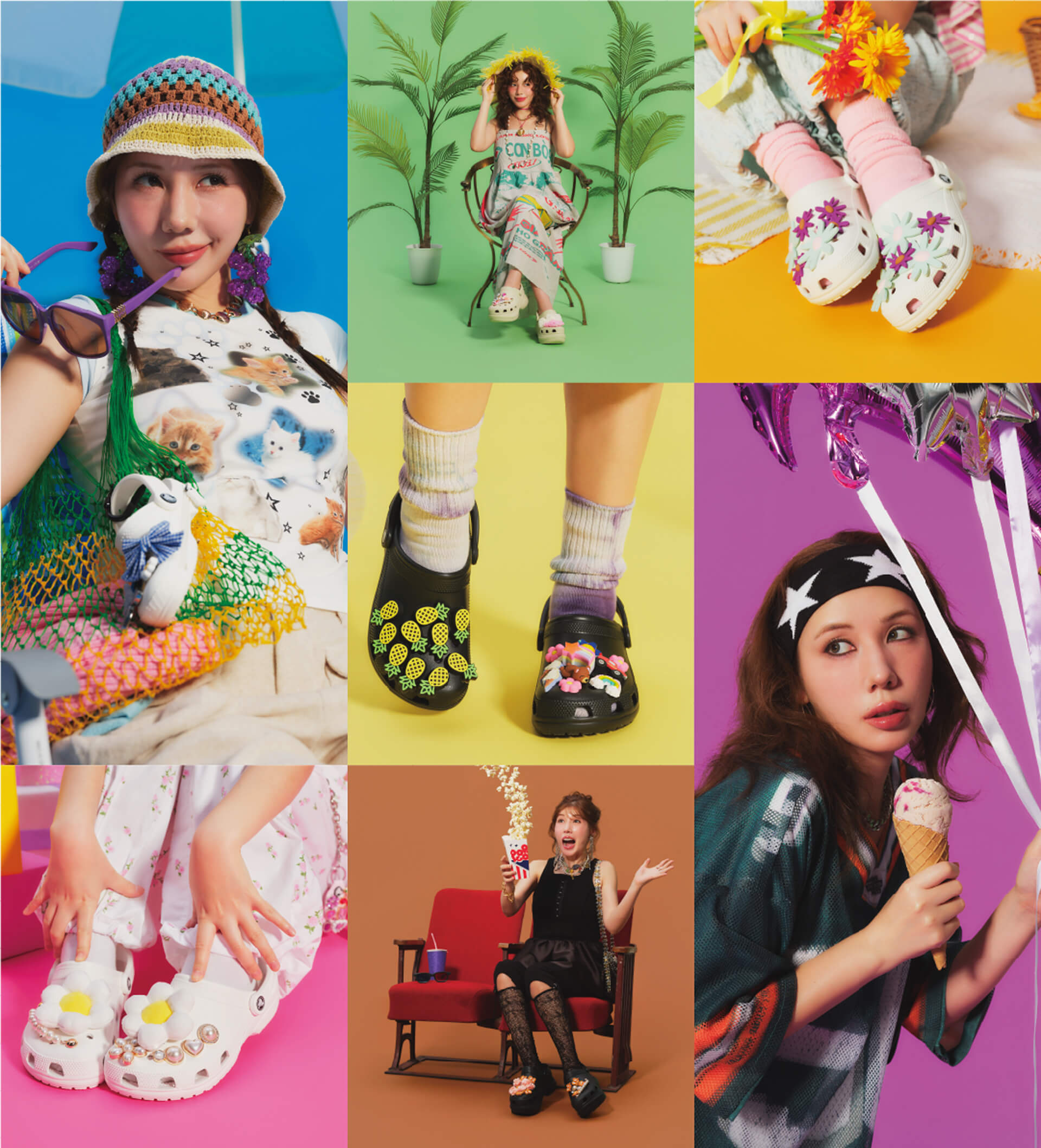 クロックス × 仲里依紗｜夏を楽しむ自由な7変化スタイル｜Crocs公式